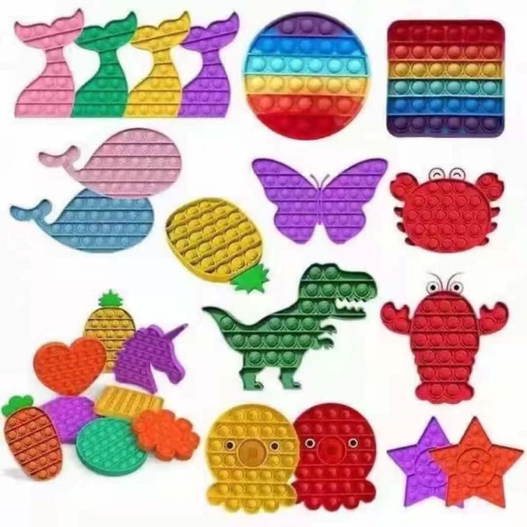 BPA-Free Silicone Popping Fidget Toy | Sensory Toy for Autistic Kids ...