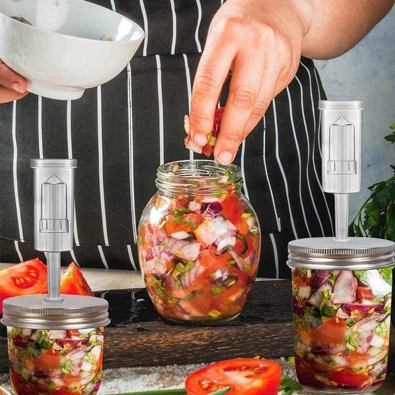 Airtight Fermentation Lids for Mason Jars | Airlock Self Burping ...